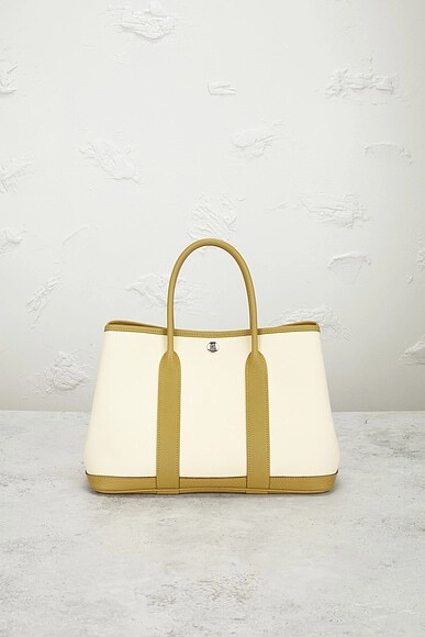 Hermès Toile & Leather Garden Party 30 Tote Bag