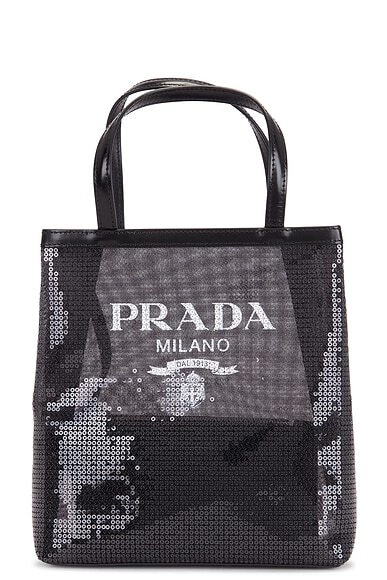 Prada Rete Paillettes Tote Bag