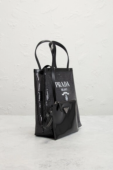 Prada Rete Paillettes Tote Bag