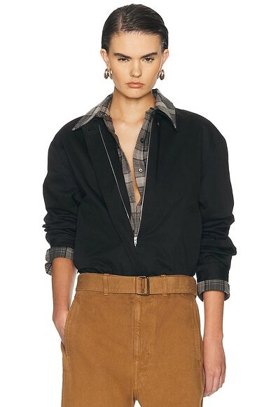 Acne Studios Odossa Twill Trench Jacket - Black