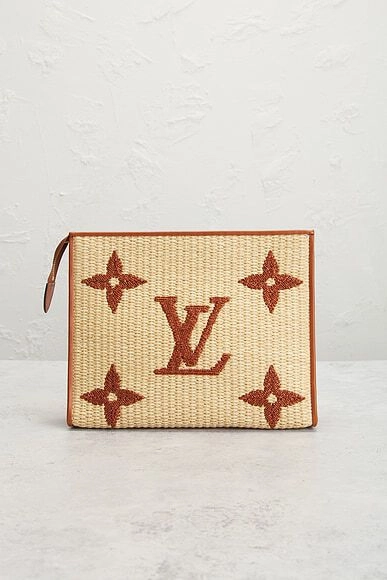 LOUIS VUITTON Monogram Giant Raffia Toiletry Pouch 26