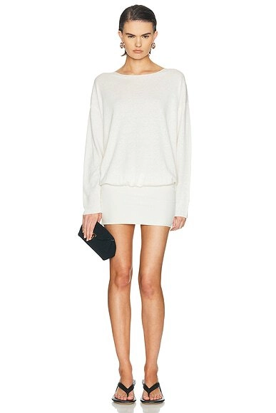 Eterne Boatneck Mini Dress