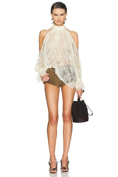 Hemant & Nandita Cold Shoulder Top