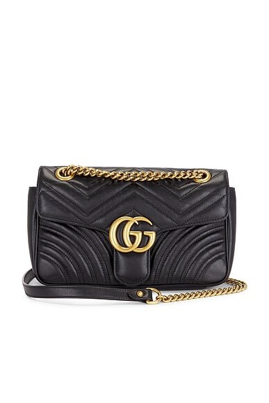 Gucci Gg Marmont Shoulder Bag - Black