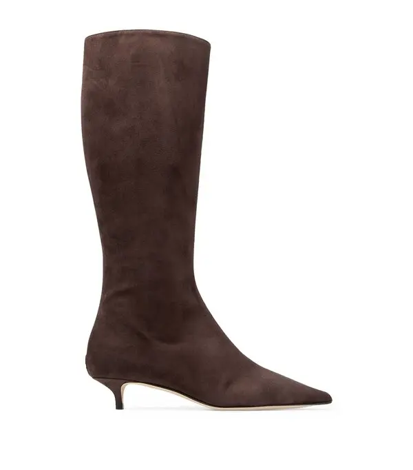 JIMMY CHOO Amis 35 Suede Knee-high Boots - Brown