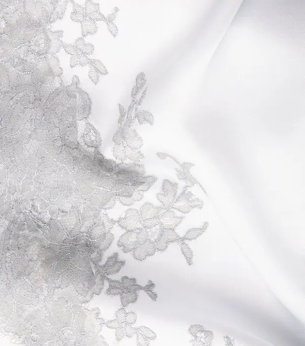 Carine Gilson Long Silk Cérès Robe - Silver