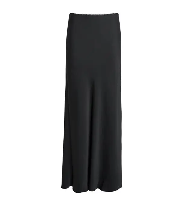 Fabiana Filippi Satin Maxi Skirt - Grey