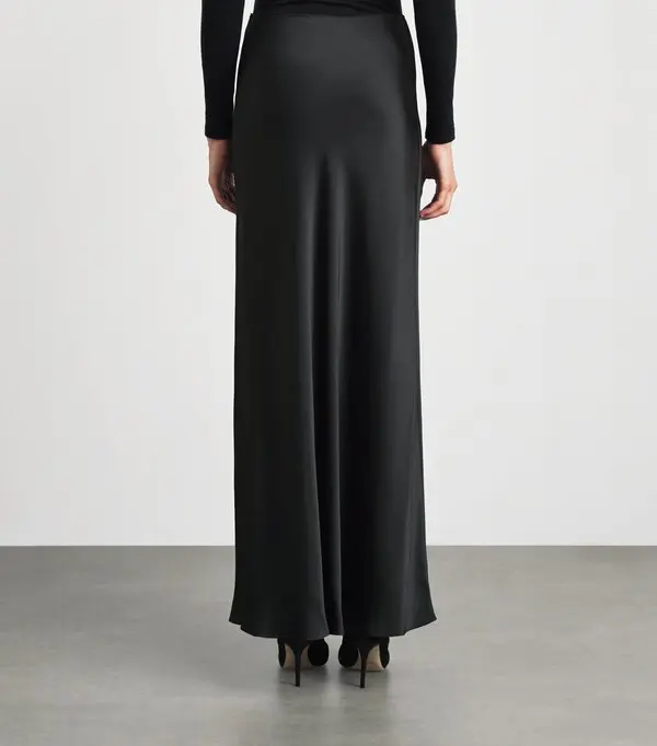 Fabiana Filippi Satin Maxi Skirt - Grey