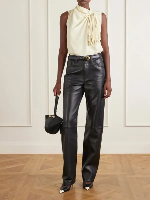 Altuzarra Alden Fringe-trimmed Silk Top