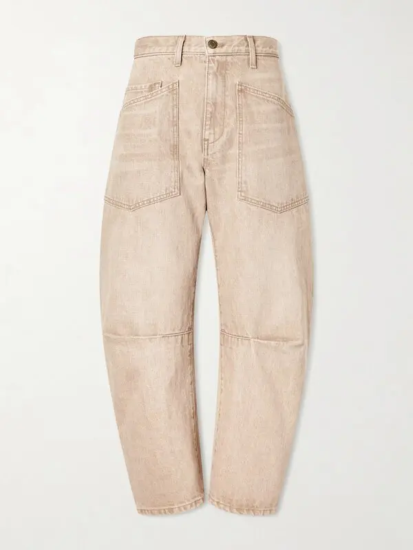 NILI LOTAN Shon Cotton-blend Corduroy Tapered Pants - Gray