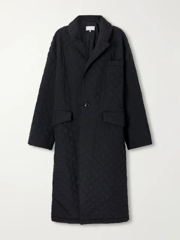 MAISON MARGIELA Quilted Shell Coat - Black