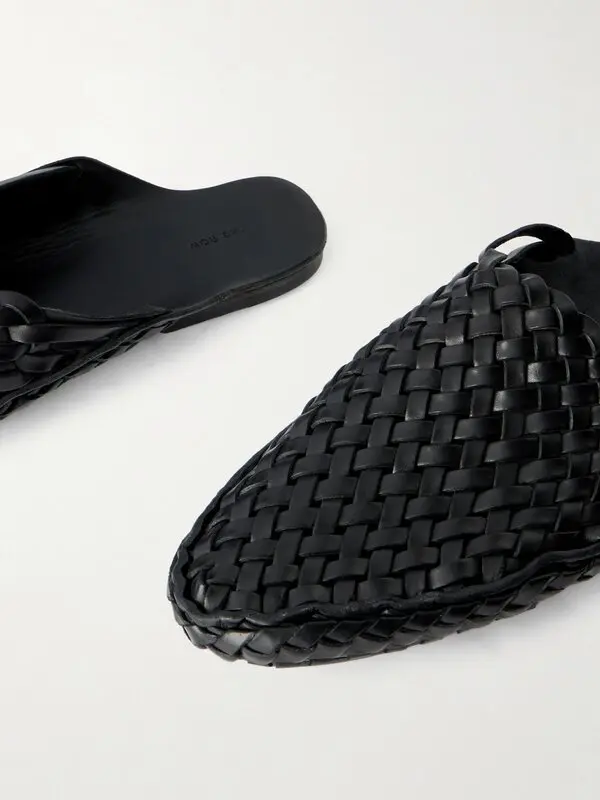 THE ROW Woven Leather Mules