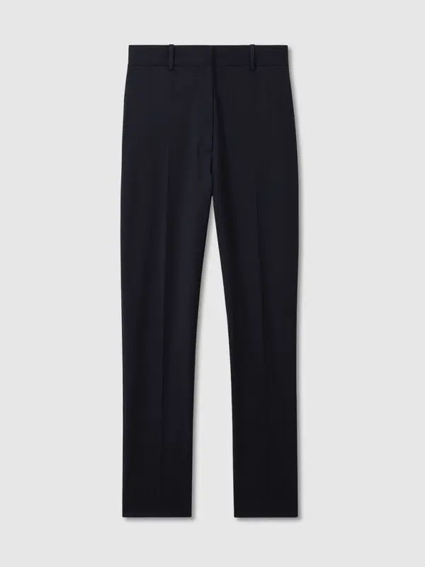 REISS Petite Wool-blend Tailored Flared Suit Trousers