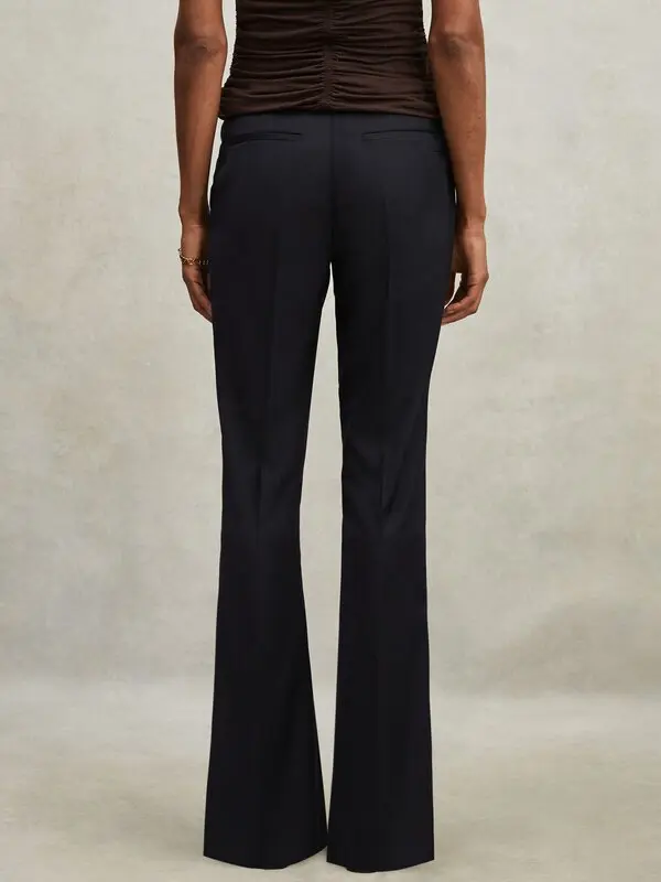 REISS Petite Wool-blend Tailored Flared Suit Trousers