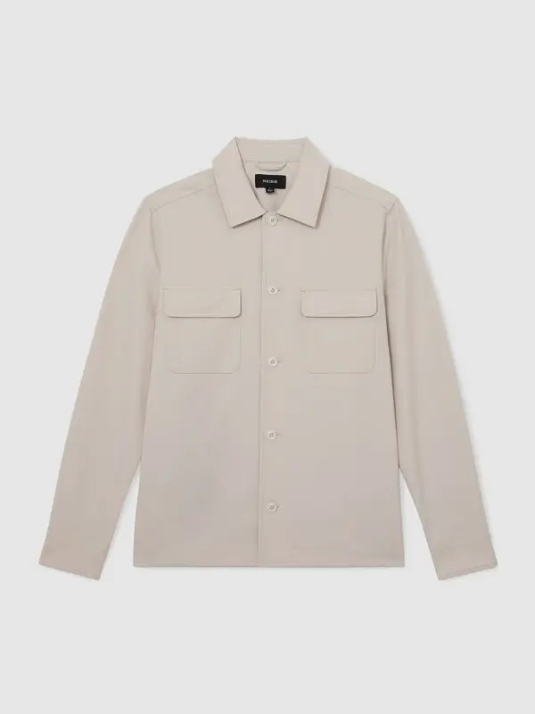 REISS Technical Regular-fit Overshirt