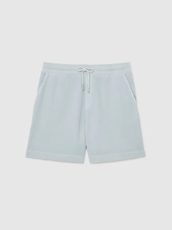 REISS Garment-dyed Cotton Piqué Shorts