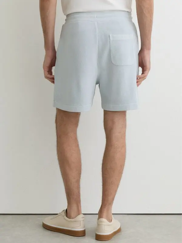 REISS Garment-dyed Cotton Piqué Shorts