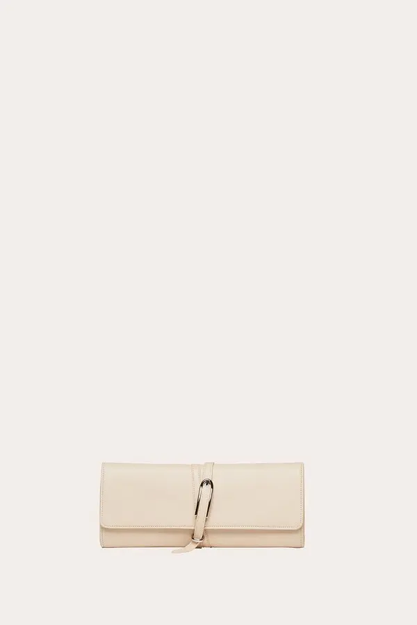 LIFFNER Belted Clutch - Cream
