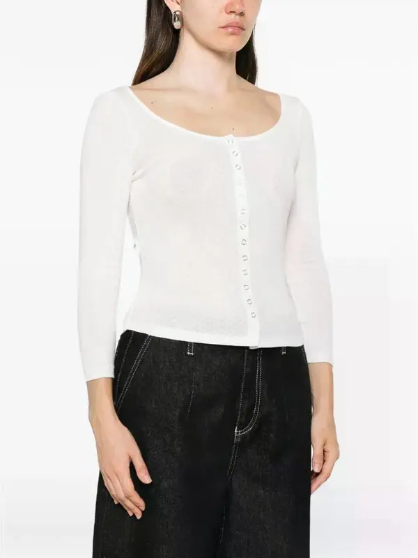 RE/DONE Olivia Press-stud Top