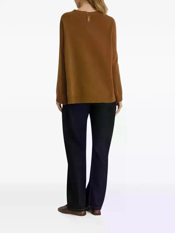 Alberta Ferretti Button-embellished Cape-style Sweater