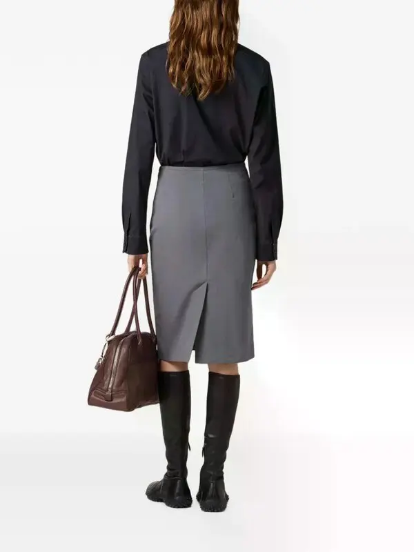 Miu Miu Stretch Poplin Skirt