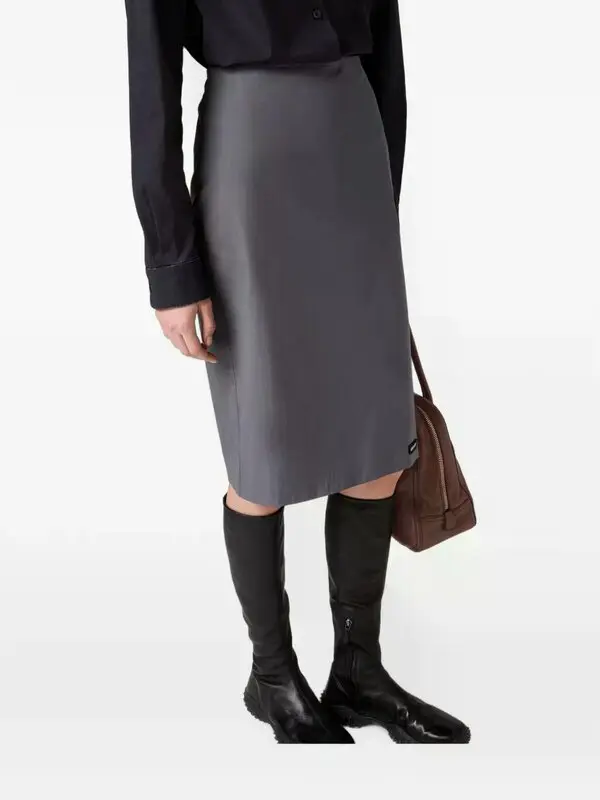 Miu Miu Stretch Poplin Skirt