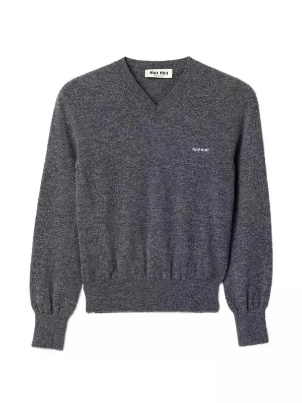 Miu Miu V-neck Wool Cardigan