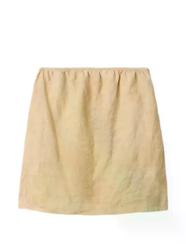 Miu Miu Linen Skirt - Neutrals