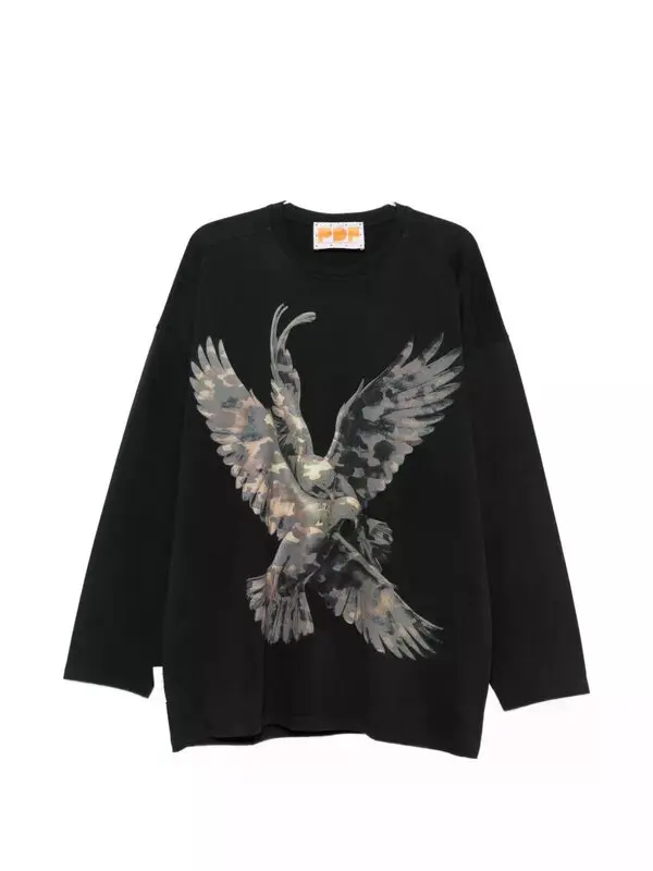 PDF Graphic-print Long-sleeves Sweatshirt