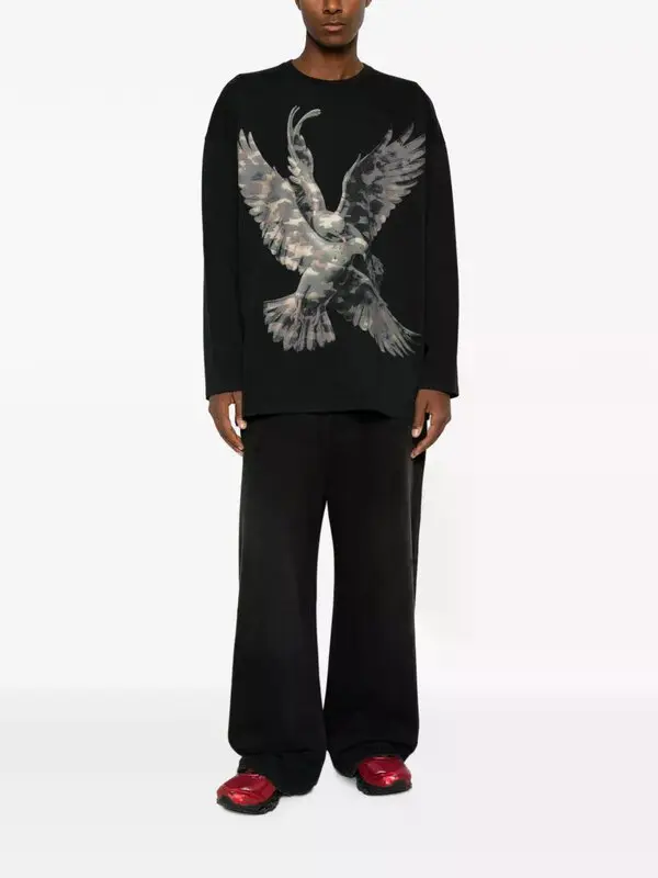 PDF Graphic-print Long-sleeves Sweatshirt