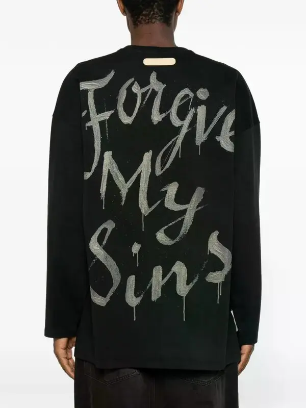 PDF Graphic-print Long-sleeves Sweatshirt