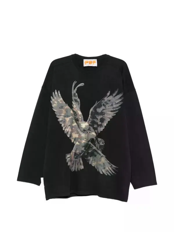 PDF Graphic-print Long-sleeves Sweatshirt