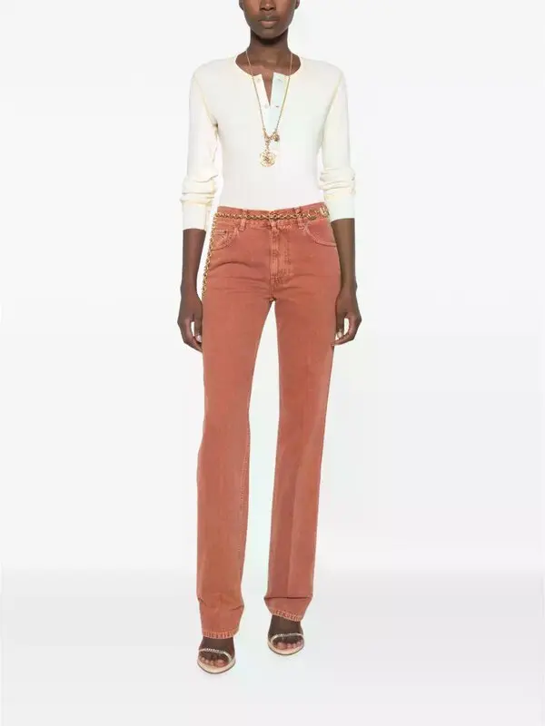 Chloé Flatlock Rib Jersey Top - Neutrals