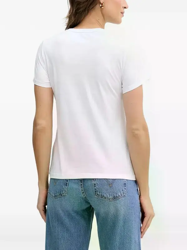Dkny Crystal-embellished Graphic-print T-shirt