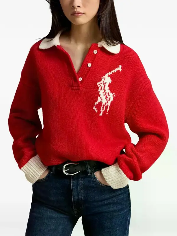 Polo Ralph Lauren Logo-intarsia Wool Sweater