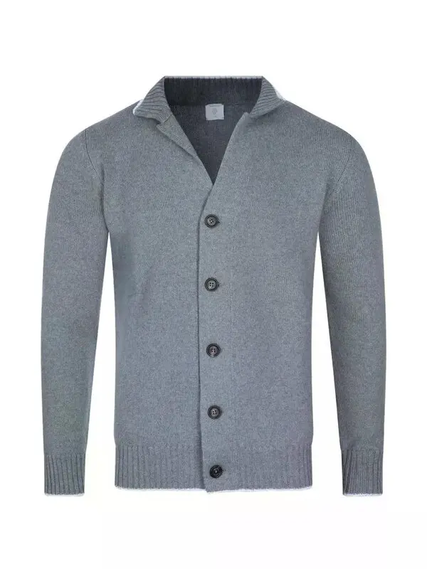 Eleventy Button-up Wool Cardigan - Grey
