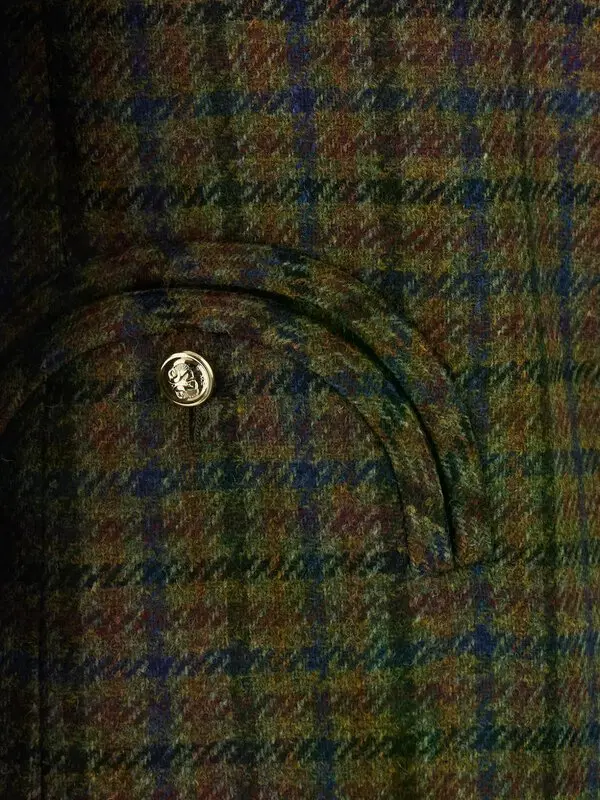 BLAZÉ MILANO Shelley Check-pattern Virgin Wool Blazer