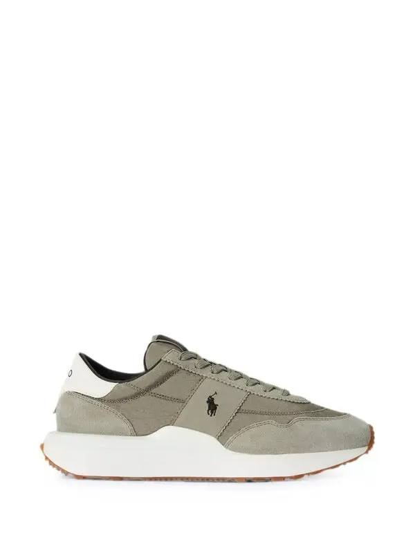 Polo Ralph Lauren Train 89 Suede-panelled Trainer - Grey