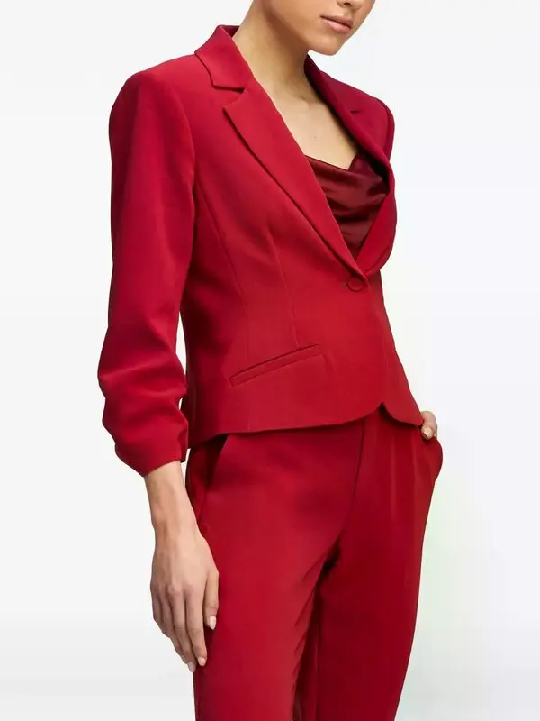 Cinq À Sept Khloe Ruched-sleeve Blazer