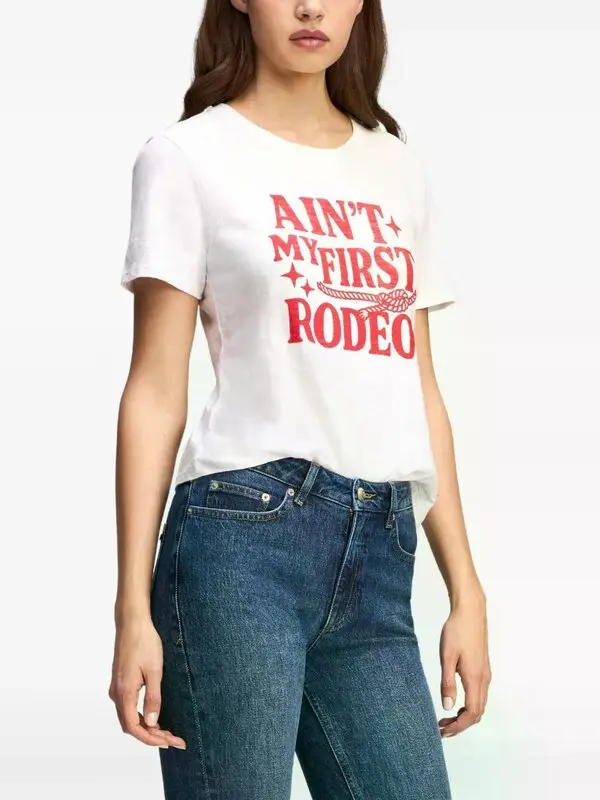 Cinq À Sept Slogan-print Short-sleeve T-shirt