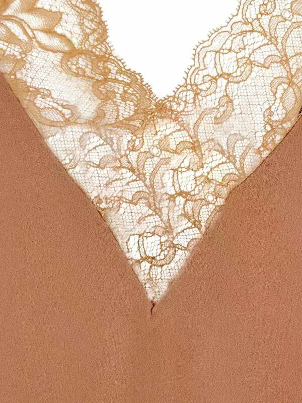 FORTE_FORTE Lace-trim Top