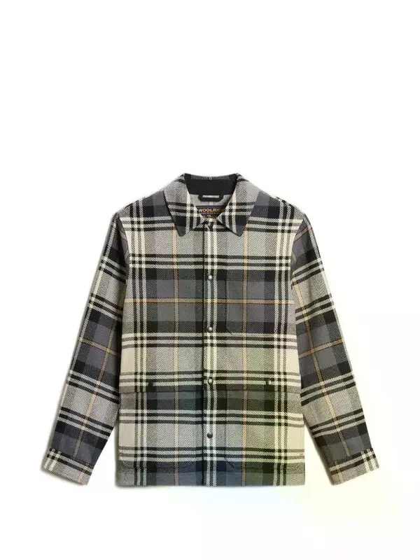 Woolrich Checked Cotton Shirt Jacket