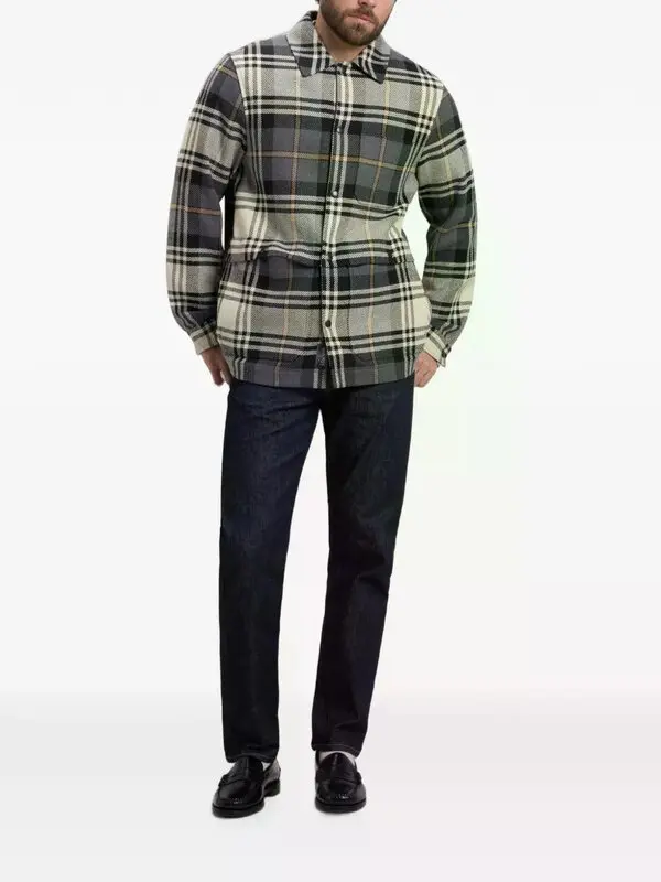 Woolrich Checked Cotton Shirt Jacket