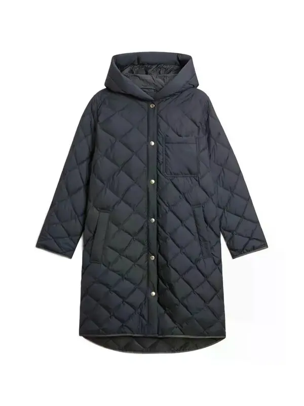 Woolrich Quilted Hooded Parka - Grey