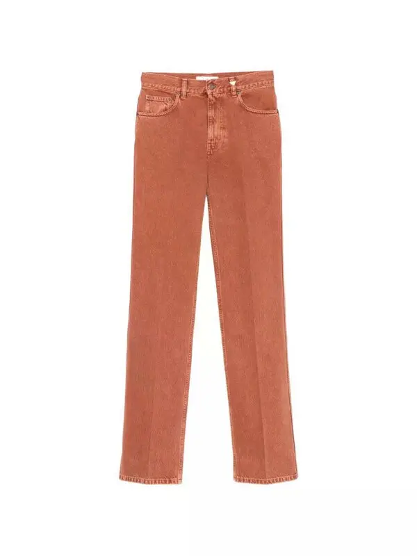 Chloé Straight-leg Jeans With Logo Detail
