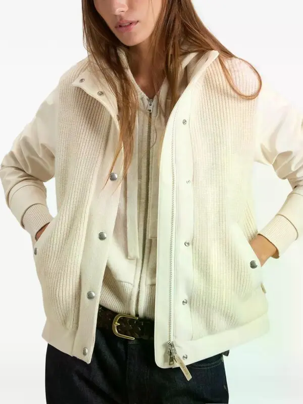 Woolrich Ribbed Long-sleeve Bomber Jacket