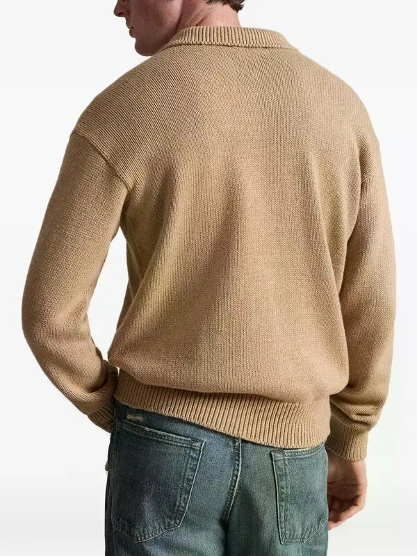 Polo Ralph Lauren Logo Embroidered Polo Collar Sweater