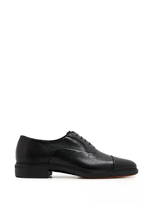 Santoni Cap-toe Leather Oxford Shoes