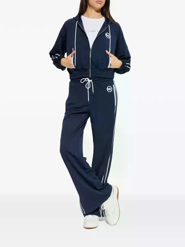 Michael Kors Logo-embroidered Zip-up Hoodie