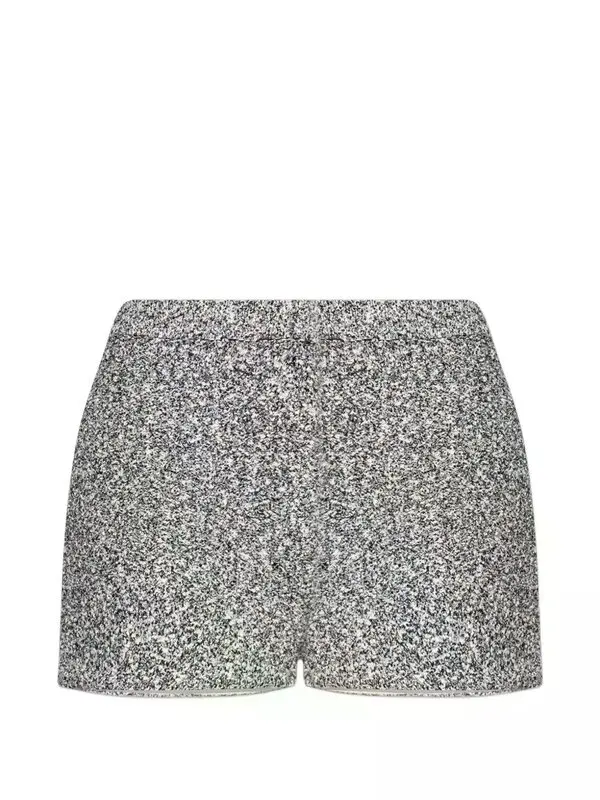 Tory Burch Bouclé Mini Shorts - Grey